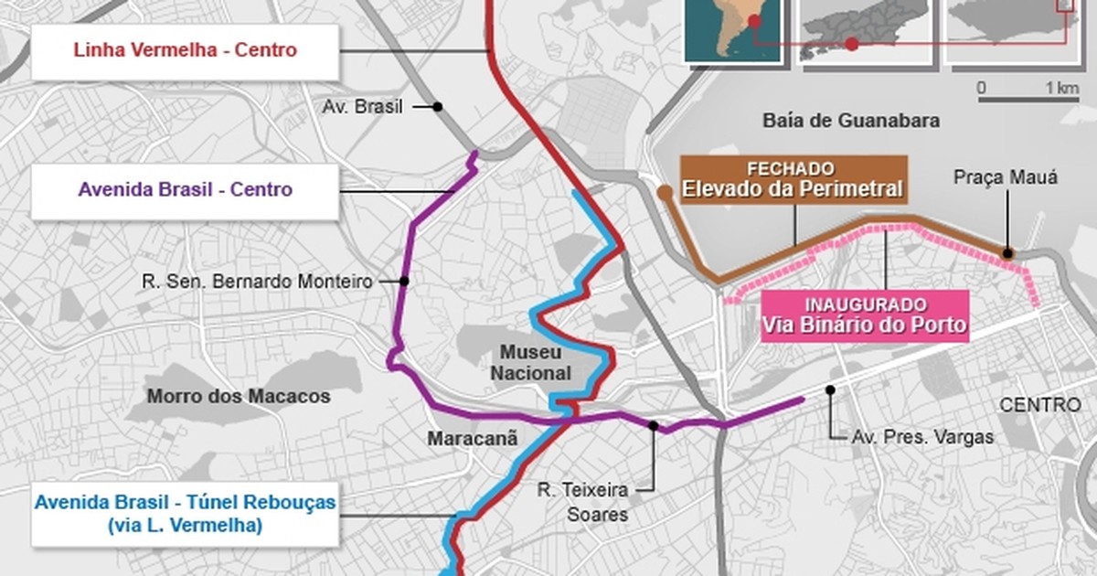 G1 - Trajeto paralelo à Via Binário, no Rio, é aberto ao tráfego ...