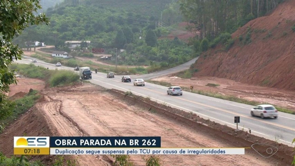 Obras de duplicação da BR-262 no ES estão paradas e sem previsão de ...