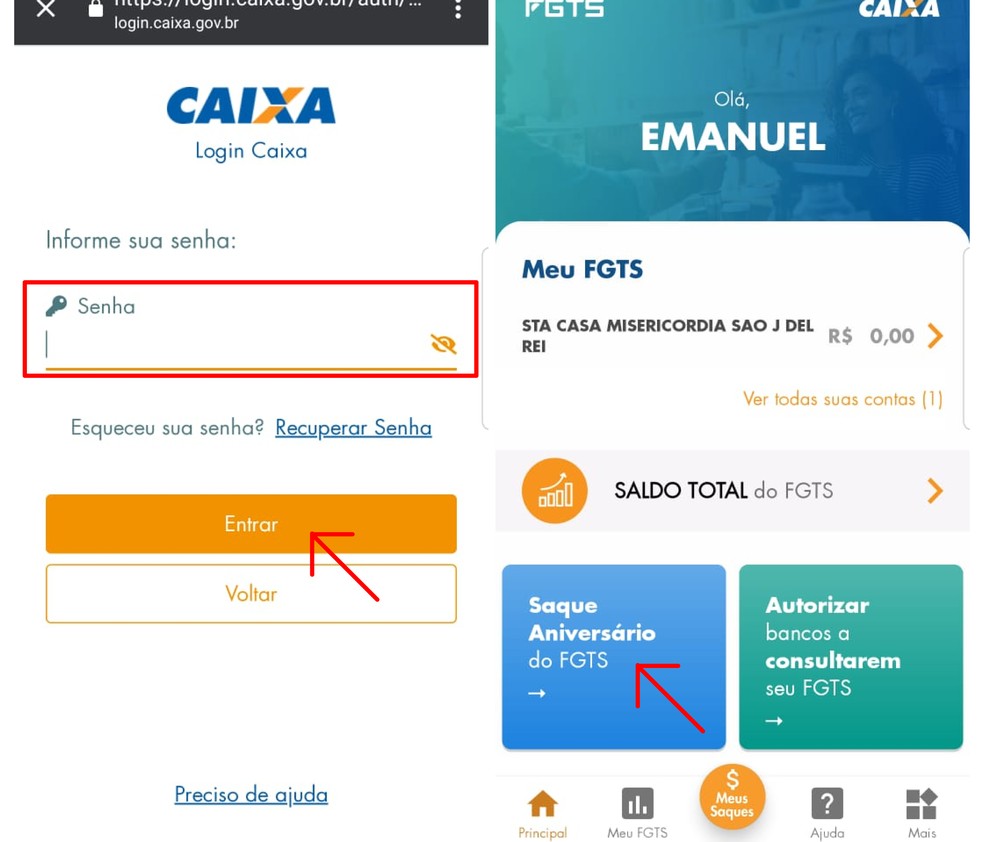 Caixa Libera Aplicativo Para Realizar O Saque Do FGTS Cianorte Em