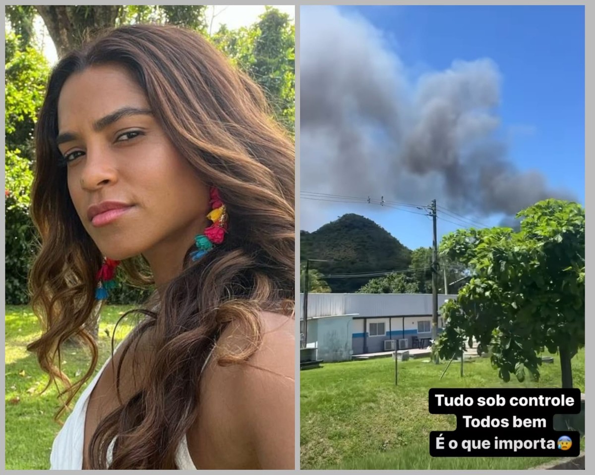 Lucy Alves grava incêndio que atingiu cenário de 'Todas as Flores ...