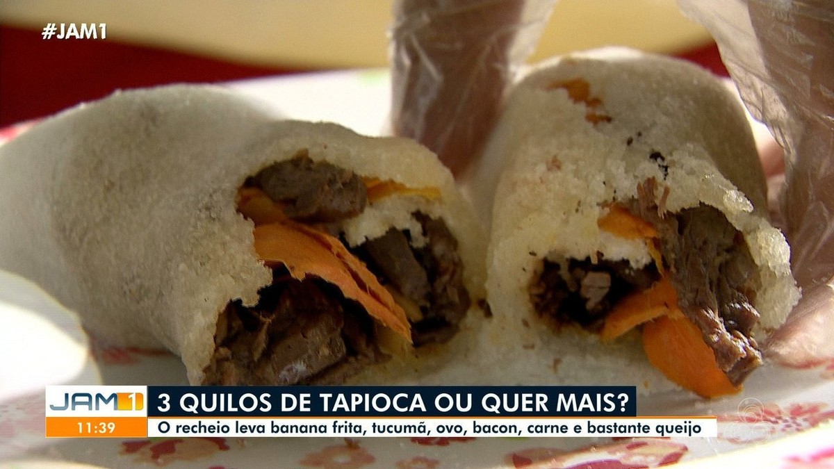 Tapioca 'gigante' de 3 quilos faz sucesso em café da manhã de Manaus ...