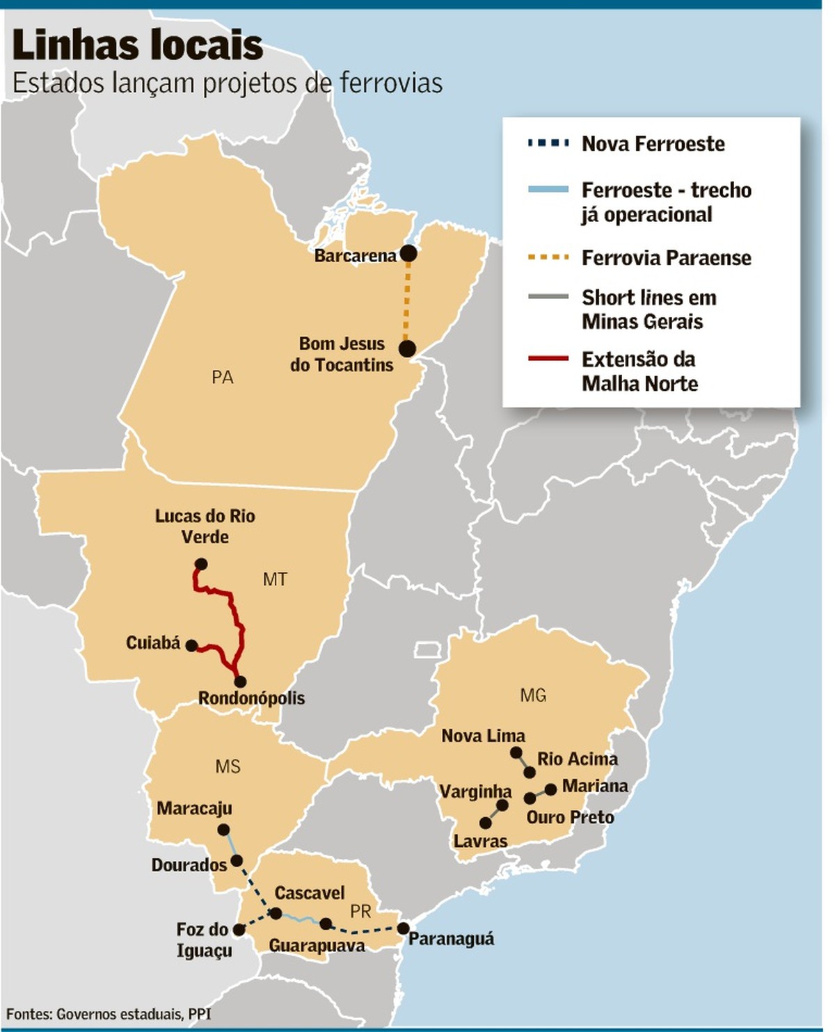 Projeto estadual de ferrovia avança, mas gera dúvidas | Empresas ...
