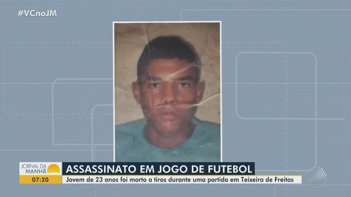 Jogador de futebol amador é assassinado a tiros durante intervalo de ...