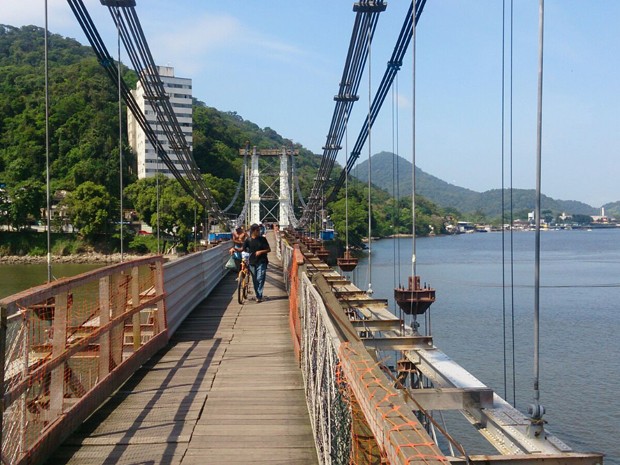 G1 - Ponte Pênsil tem 98% das obras concluídas e será entregue neste ...