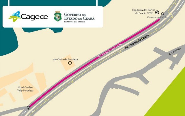 G1 - Obra da Cagece interdita trecho de via no Bairro Mucuripe, em ...