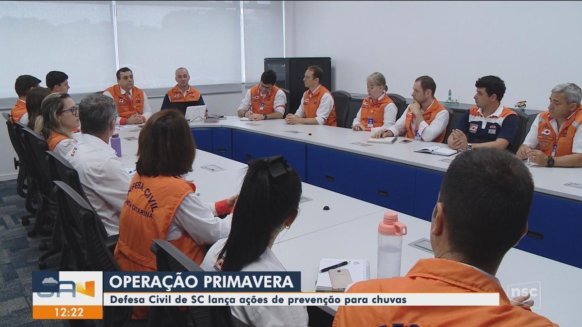 Defesa Civil de SC inicia operação para preparar população para ...