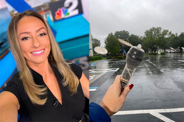 Repórter viraliza ao usar camisinha na cobertura da passagem do furacão ...