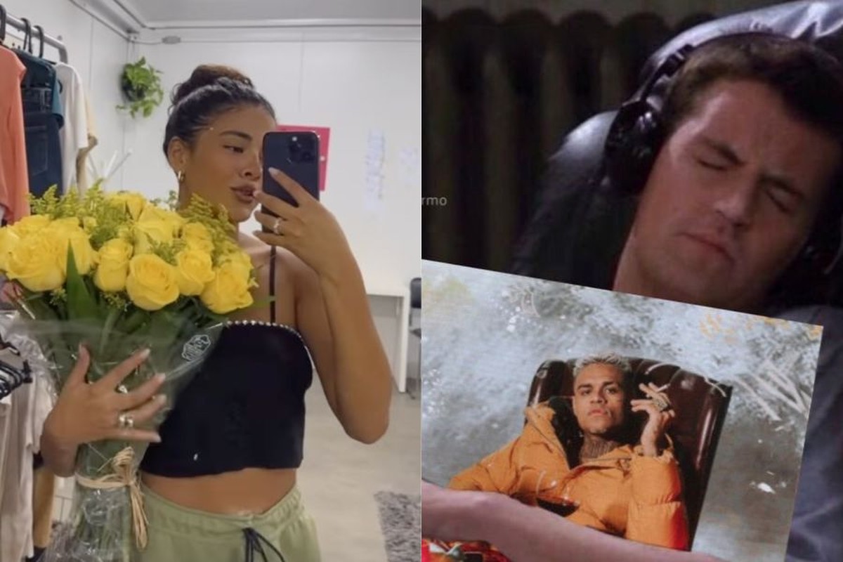 Bella Campos ganha flores de MC Cabelinho e brinca com novo disco ...