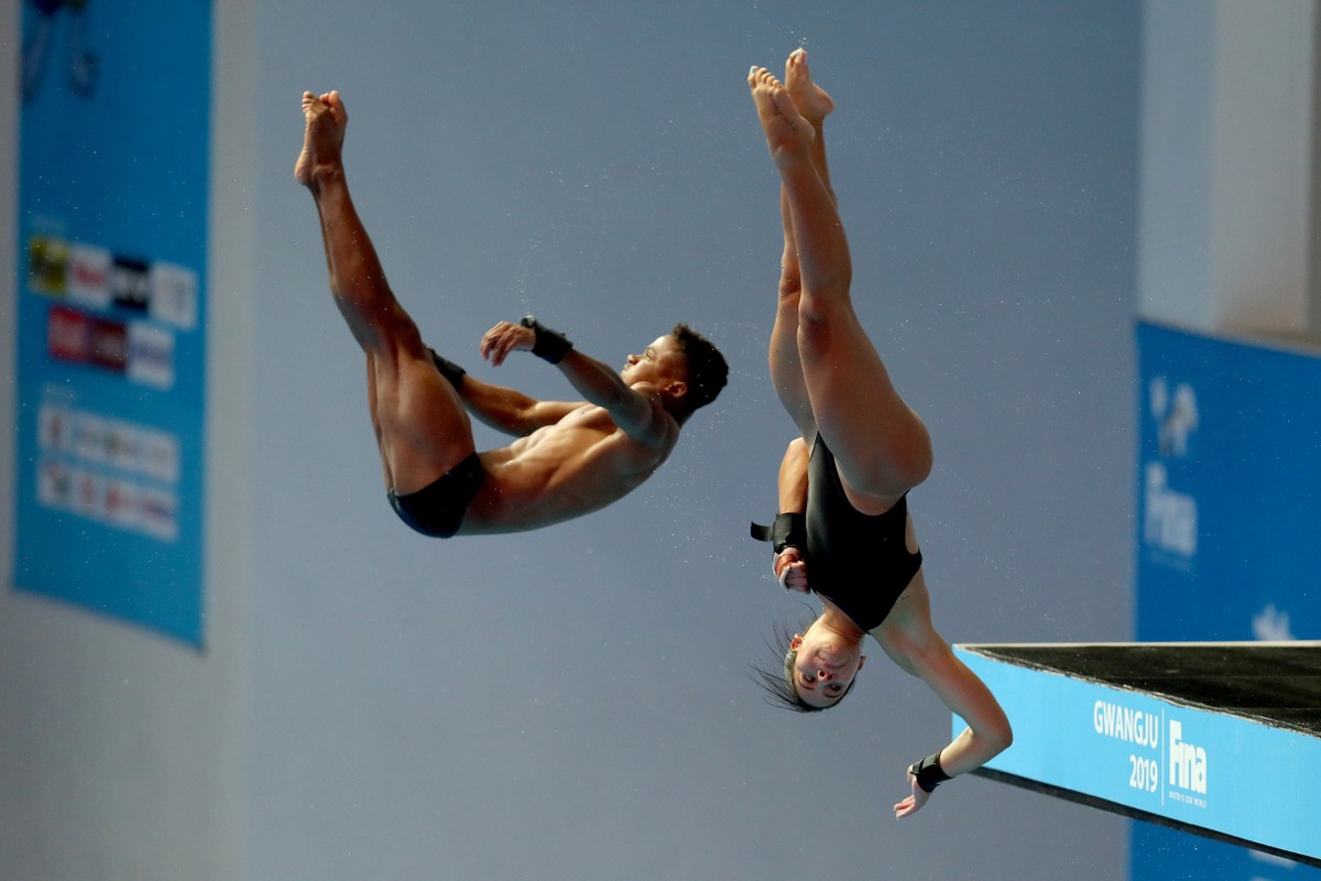 Com lesão no punho, Ingrid fica em último na plataforma sincronizada do ...
