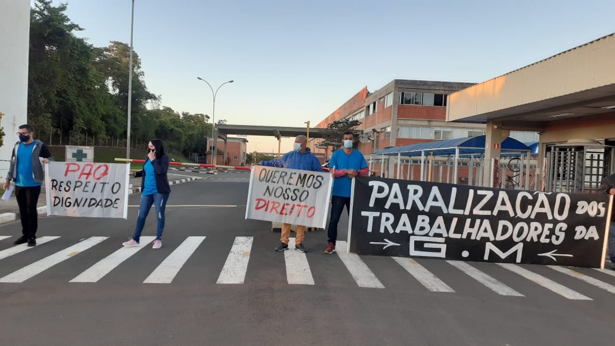 Funcionários da General Motors paralisam atividades em Sorocaba ...