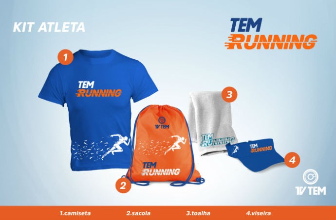 Confira quais itens serão entregues no kit de corrida do TEM Running