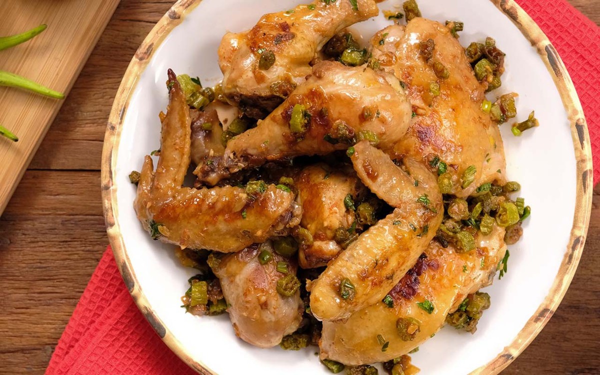 Frango com quiabo | Aves | Receitas