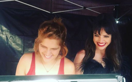 Isabella Santoni e Agatha Moreira se divertem em bastidores de filme ...