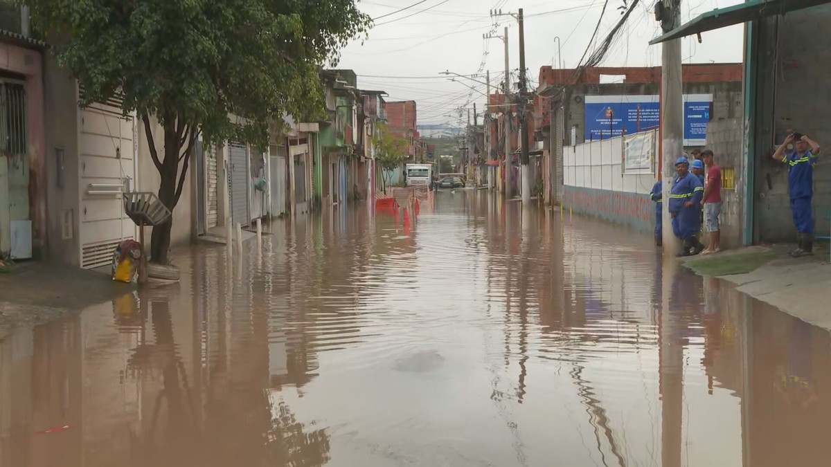 Chuva Alaga Ruas Do Jardim Pantanal Na Zona Leste De Sp E Provoca