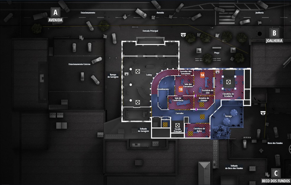 Banco no Rainbow Six Siege: veja os lugares e pontos de referência do ...