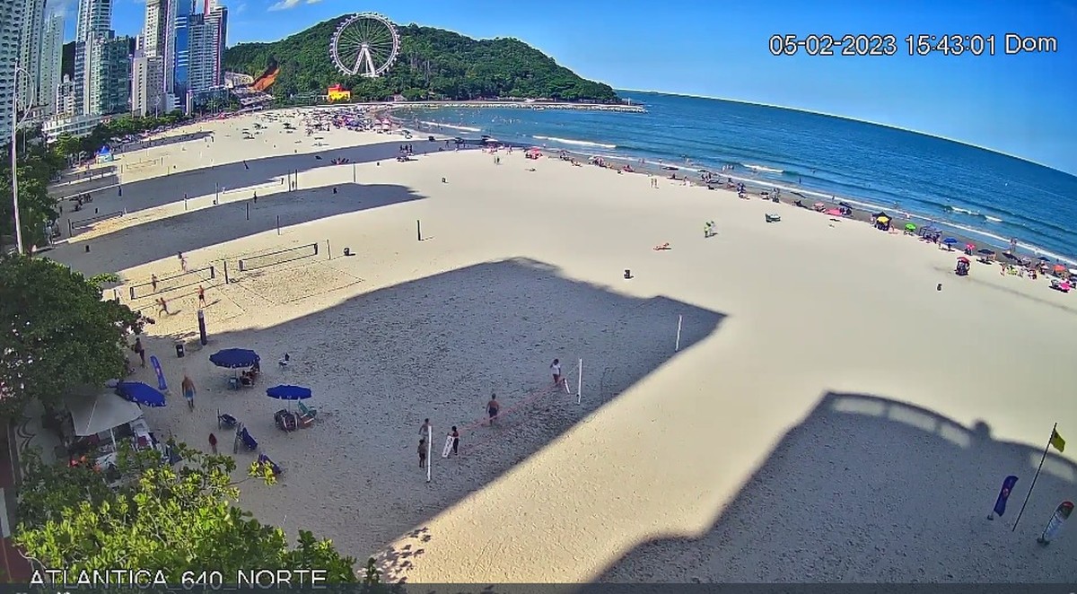 Praia de Balneário Camboriú tem quatro de 10 pontos com nível máximo de ...