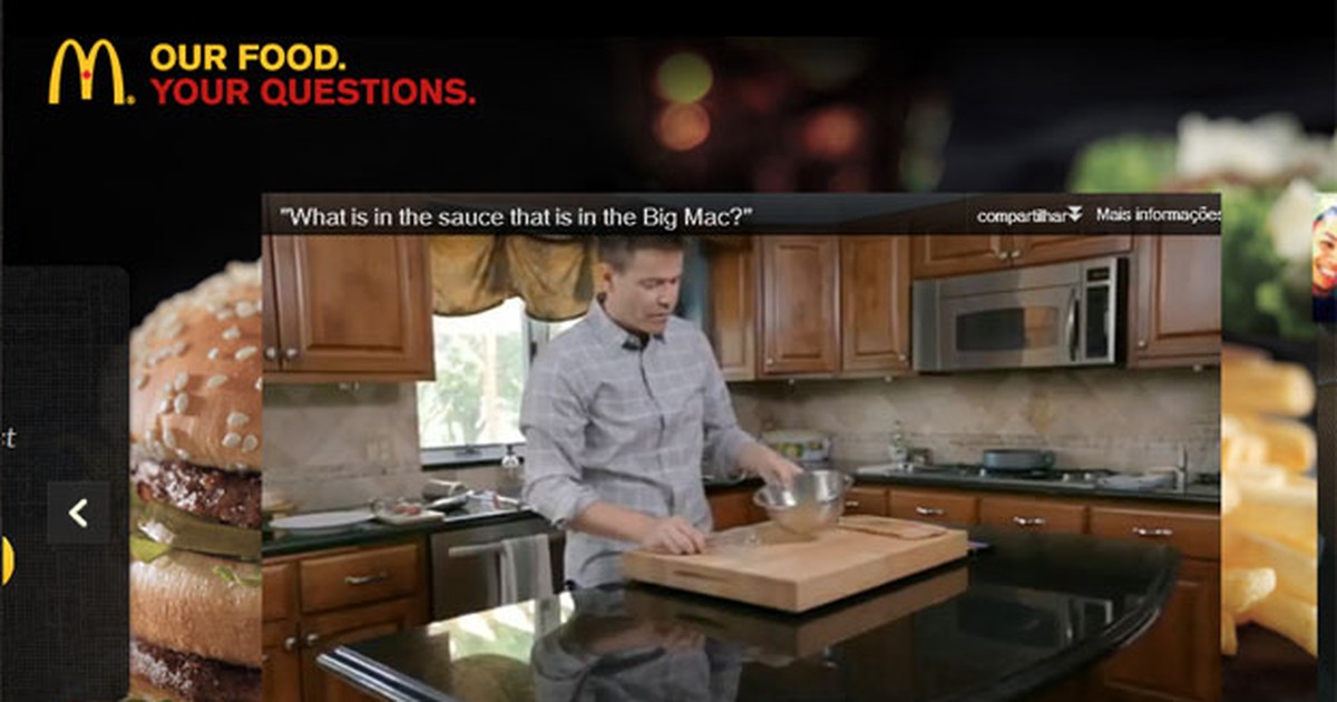 G1 - Chef do McDonald's ensina receita de 'molho especial' para fazer ...