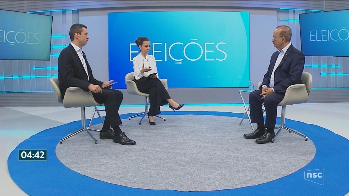 Jorginho Mello, candidato ao governo de Santa Catarina, é entrevistado ...
