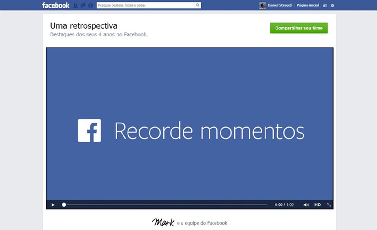 Facebook Look Back: baixe o vídeo da retrospectiva sem usar softwares ...