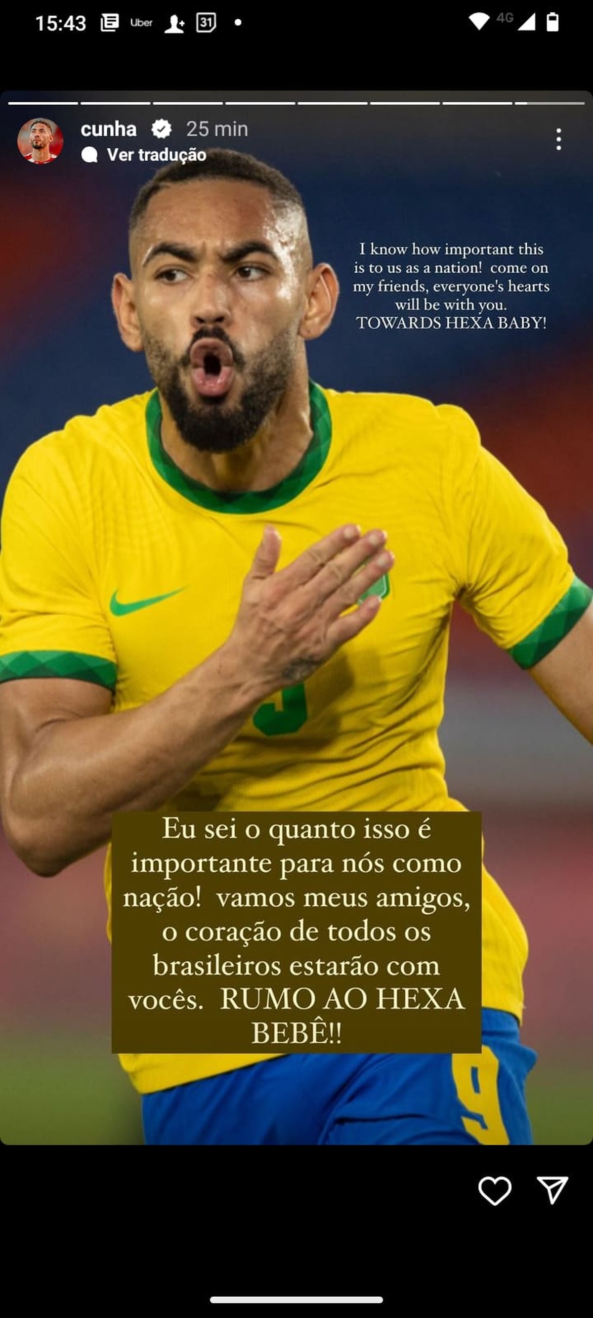 Fora da Copa do Mundo, Matheus Cunha deseja sorte ao Brasil: "Vamos ...