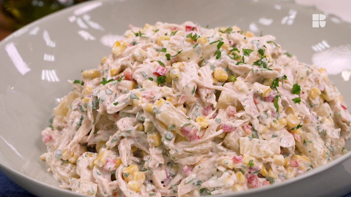 Salpicão de frango defumado | Acompanhamentos | Receitas