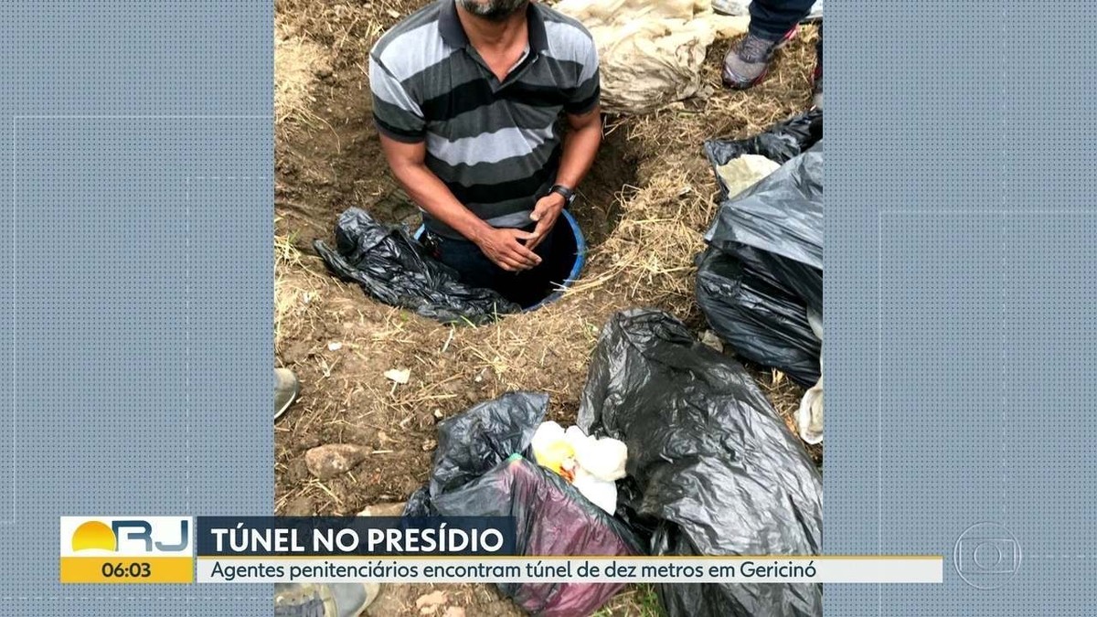 Presos cavam túnel para tentar escapar de presídio em Bangu, na Zona ...