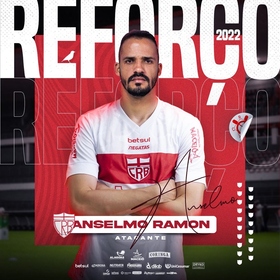 Anselmo Ramon é o novo centroavante do CRB
