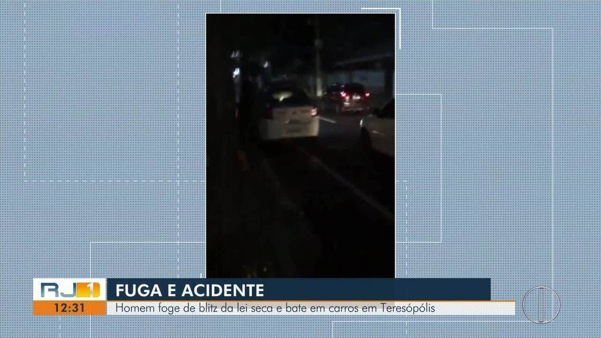 Homem embriagado foge de blitz da Lei Seca e bate em outros carros em ...