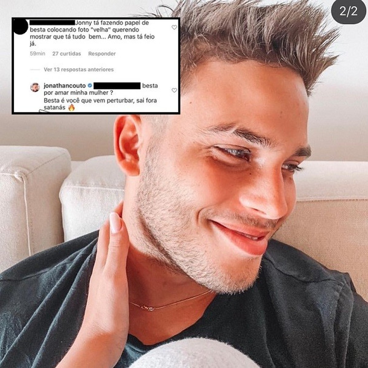 Em meio a crise no casamento, Jonathan Couto posta foto com Sarah ...