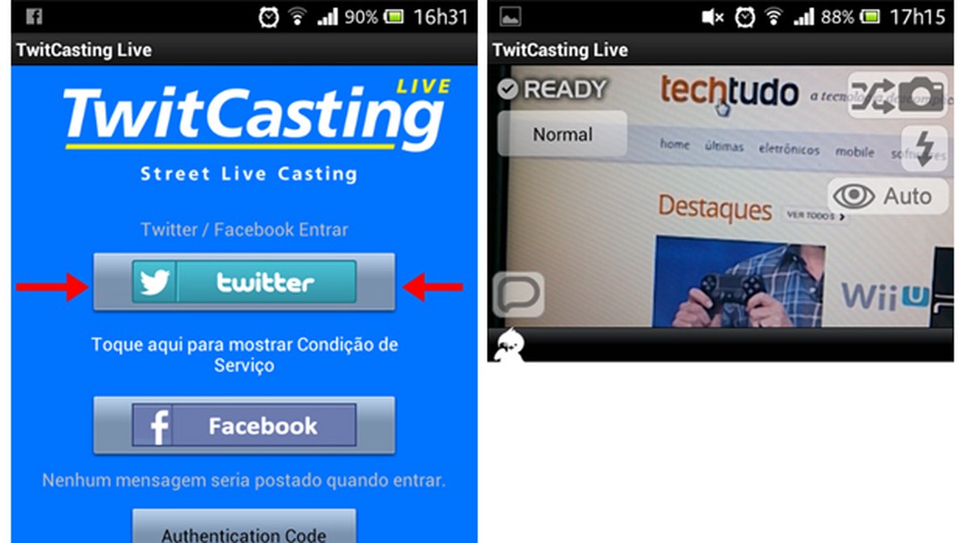 Twitcam | Software | TechTudo