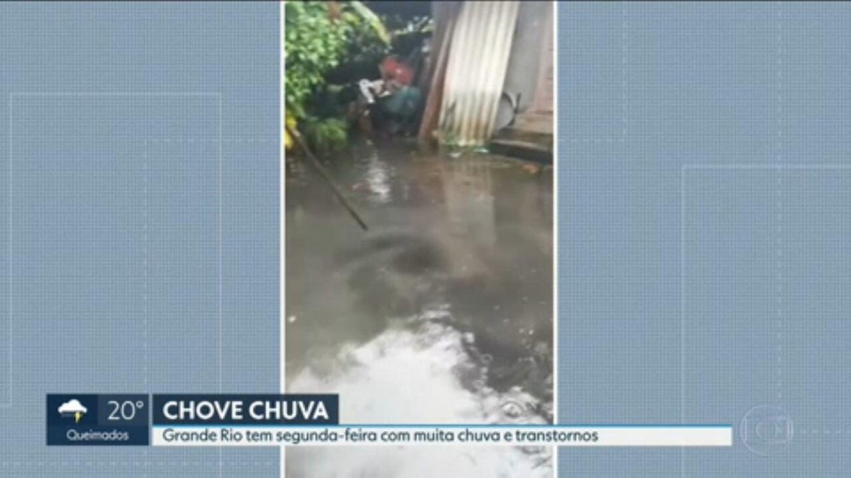 Temporal no Rio causa bolsões d'água, deslizamentos e derruba árvores ...