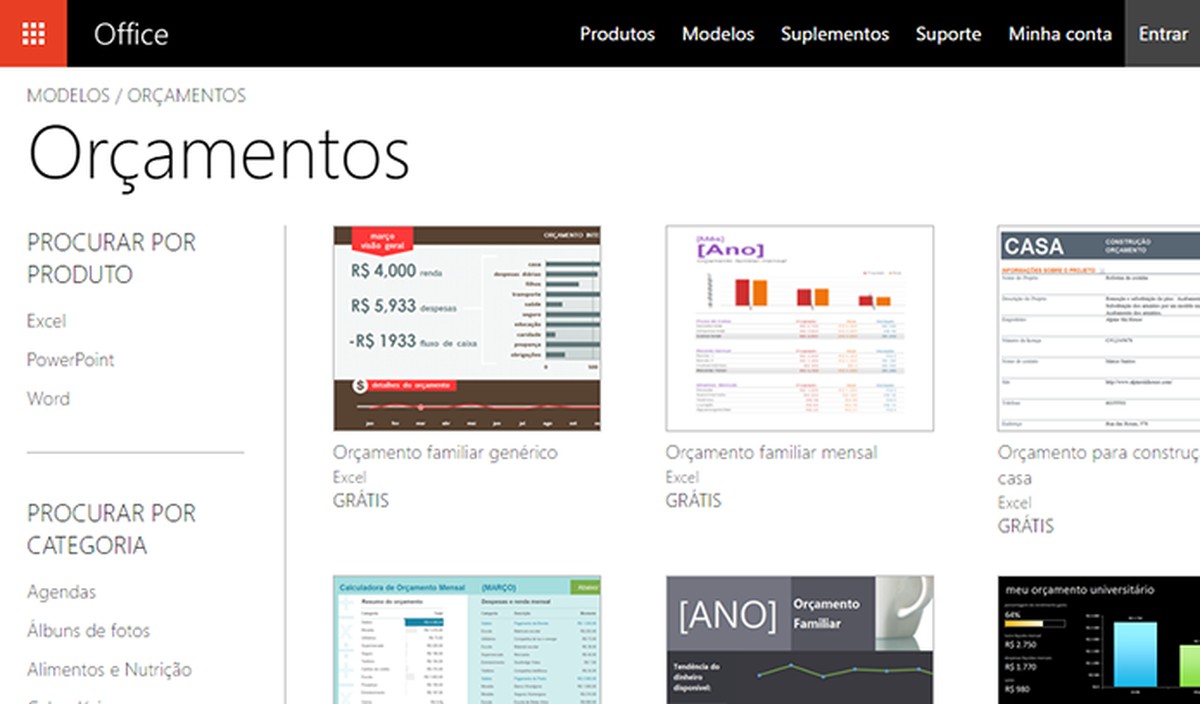 Como fazer uma planilha simplificada de orçamento doméstico no Excel ...