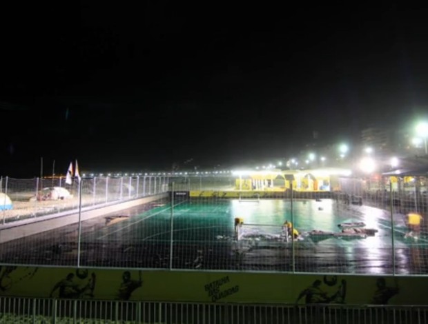 Troca de superfícies da Batalha das Quadras é feita da noite para o dia ...