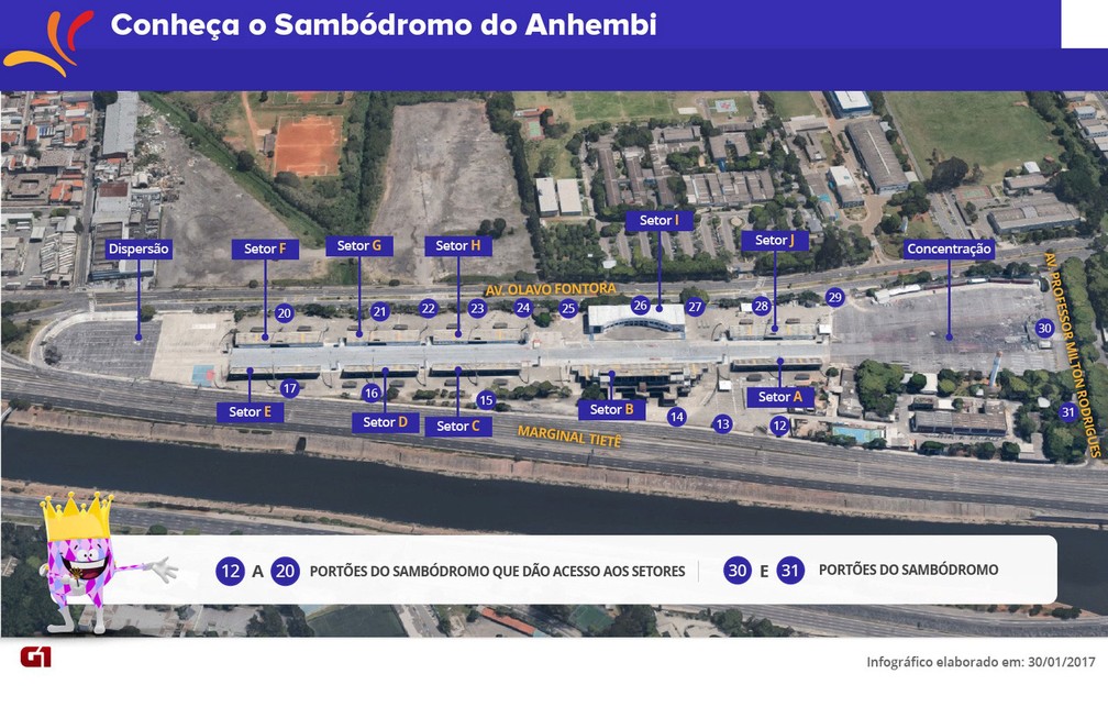 Veja como chegar ao Sambódromo do Anhembi para o carnaval de SP 2019 ...
