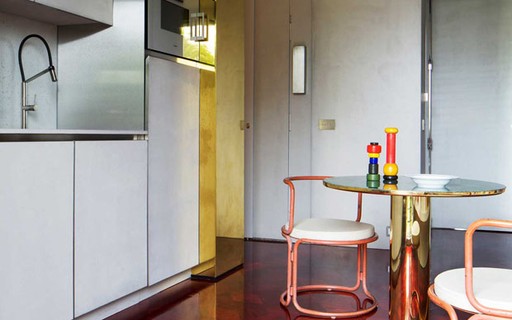 Décor do dia: concreto com adição de cor - Casa Vogue | Décor do dia