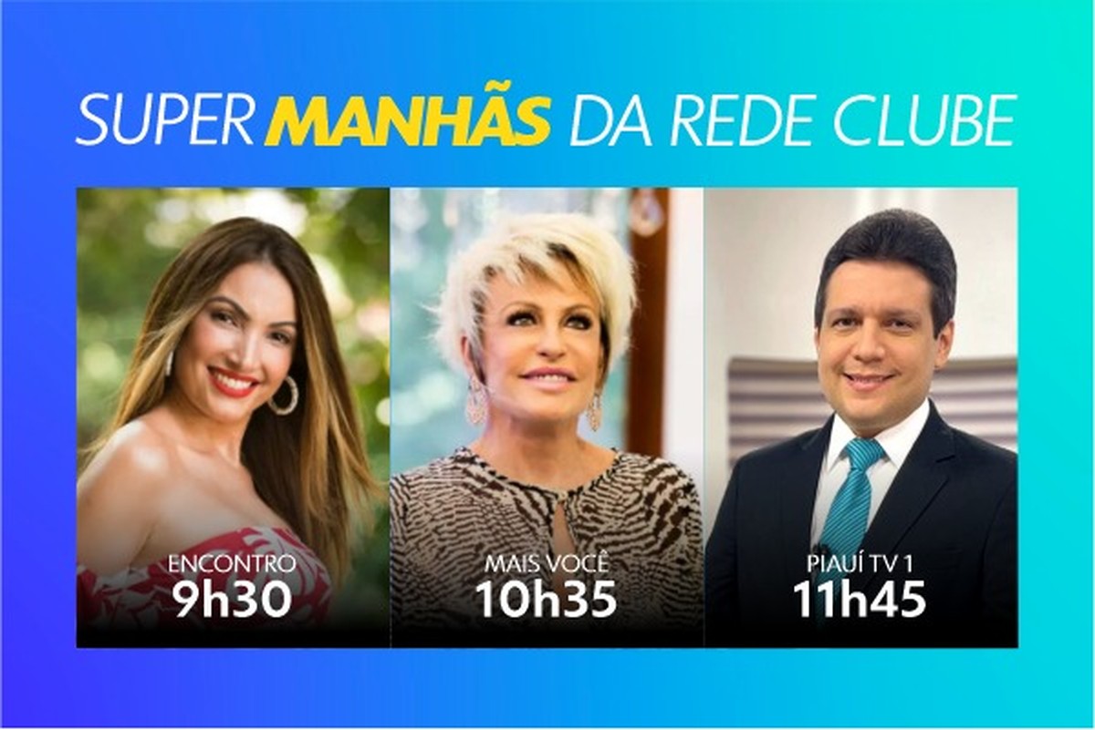 Rede Clube traz nova grade matinal e PITV1 ganha mais tempo, começando ...