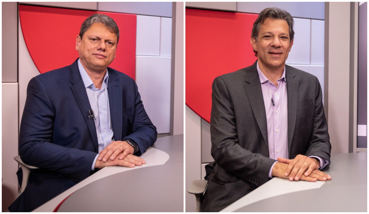 Ipec em SP, votos válidos: Tarcísio tem 52%, e Haddad, 48%, em empate ...