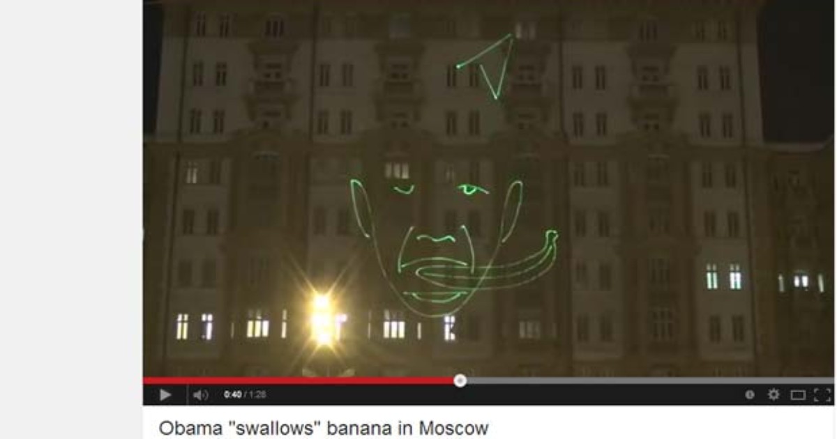 G1 - Imagem de Obama comendo banana é projetada em embaixada de Moscou ...