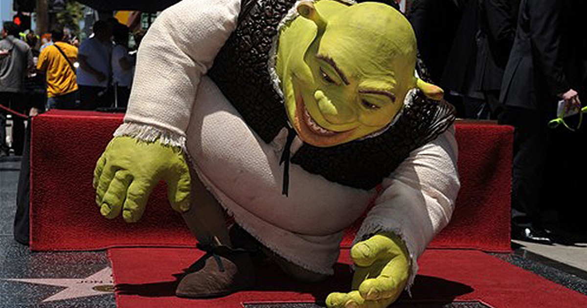 G1 - Ogro Shrek ganha estrela na Calçada da Fama, em Hollywood ...