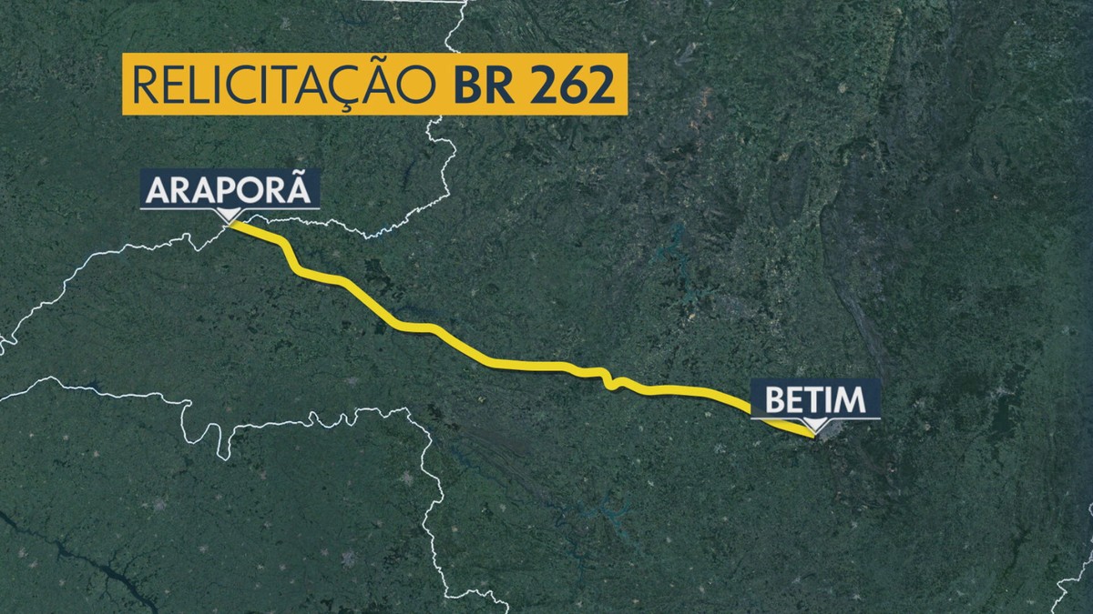 ANTT recebe pedido para relicitação da BR-262 | Minas Gerais | G1