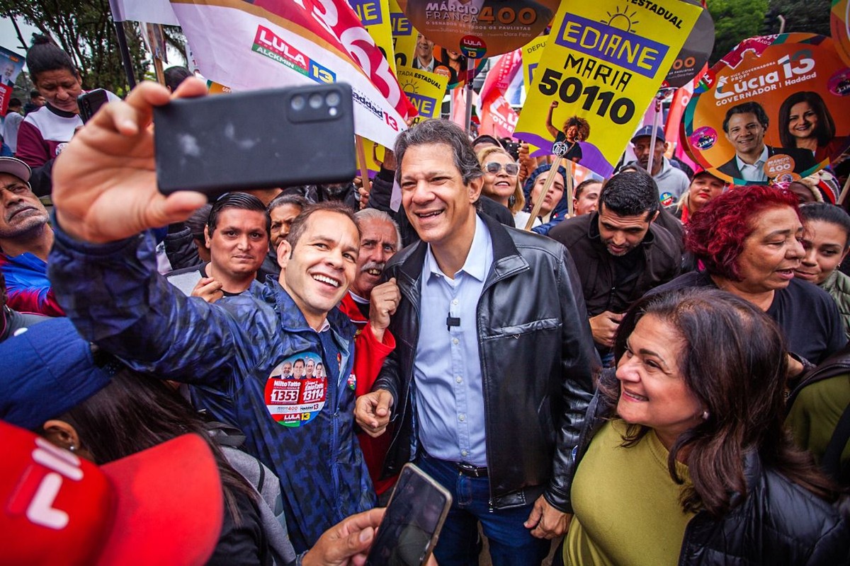Ipec: Haddad lidera rejeição para governador de SP, com 33%; Tarcísio ...
