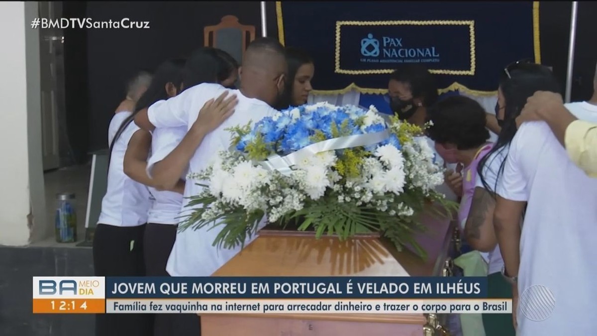 Baiano que morreu em Portugal é enterrado em llhéus, no sul da BA ...