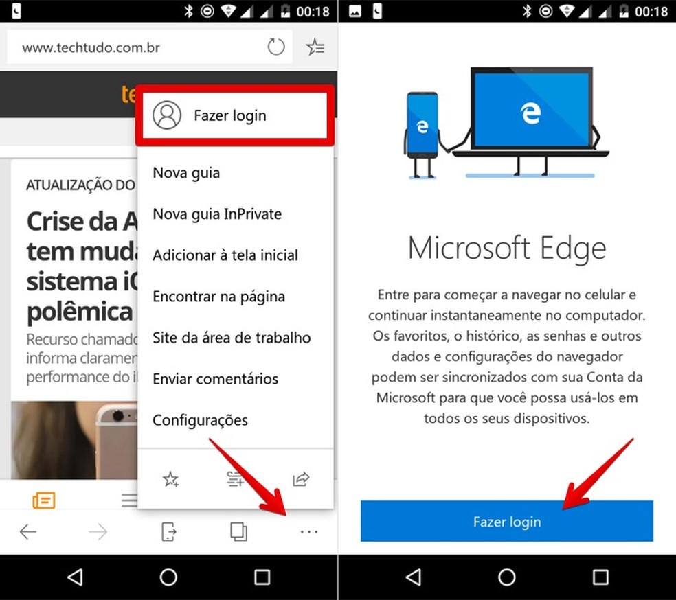Microsoft Edge Como Adicionar E Gerenciar Favoritos No Celular