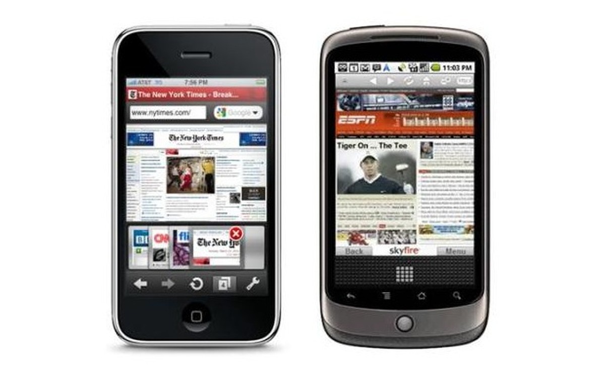 Em testes, Safari do iOS 5 se sai melhor que o navegador do Android 4 ...