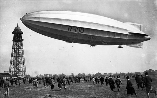 R-100 e R-101, os dirigíveis históricos, agora em fotos incríveis ...
