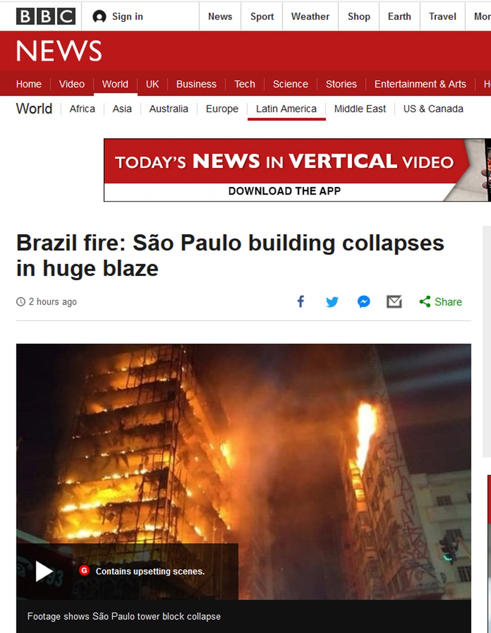Veja a repercussão na imprensa internacional sobre o incêndio e o ...