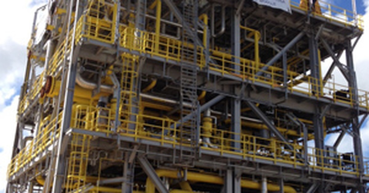 G1 - Módulo da plataforma P-74 chega ao porto de Rio Grande - notícias ...