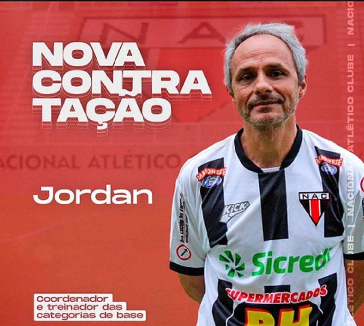 Nacional de Muriaé anuncia Jordan de Freitas como técnico e coordenador ...