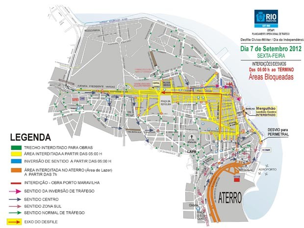 G1 - Confira o esquema de trânsito para o desfile de Independência no ...