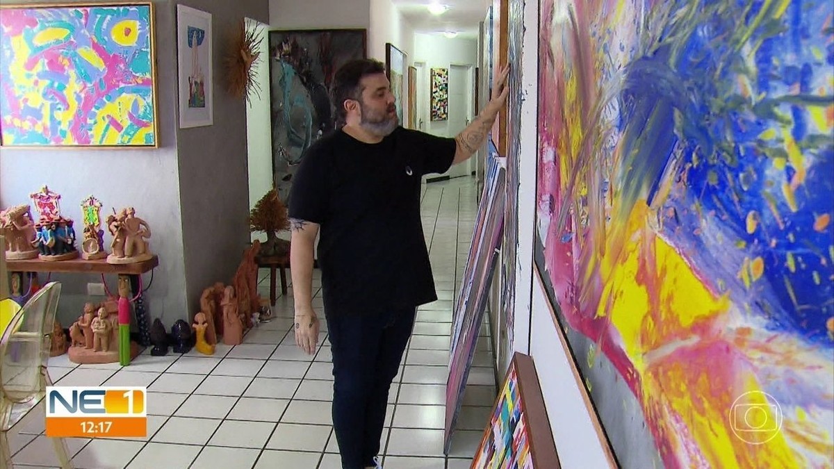 Artista plástico pernambucano que começou a pintar no tratamento contra ...